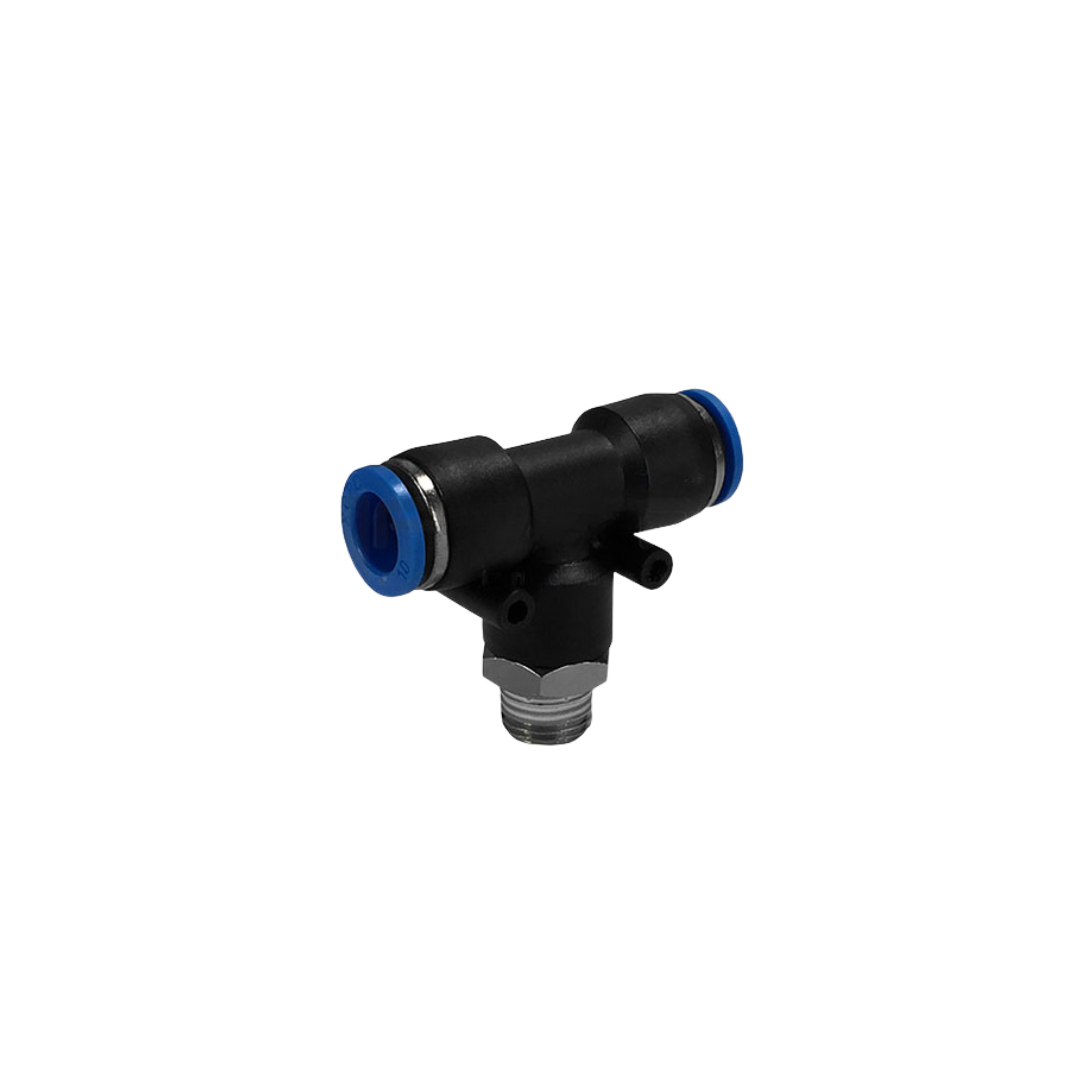 CONECTOR RAPIDO "HE" EN "TEE" 8 mm – Rosca 1/2" – Abastecete